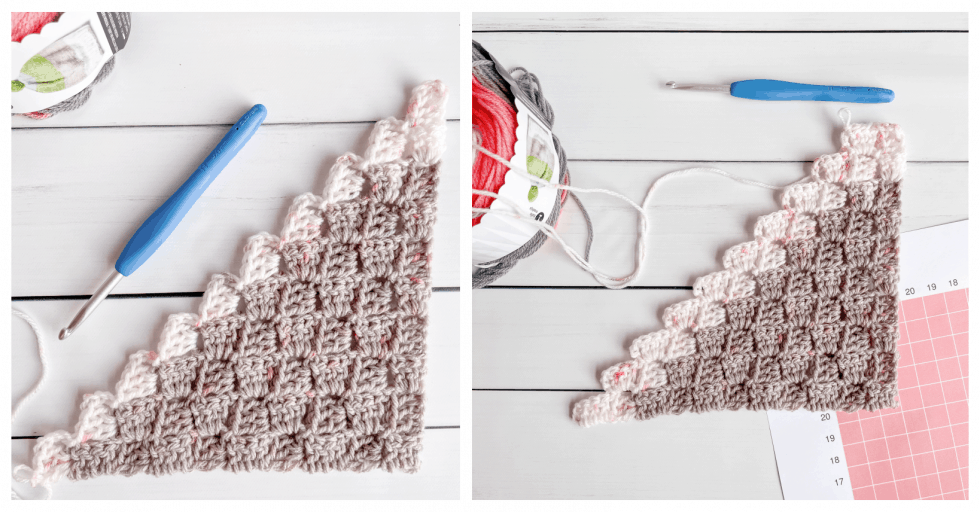 C2C Crochet Rectangle Tutorial - Nana's Crafty Home